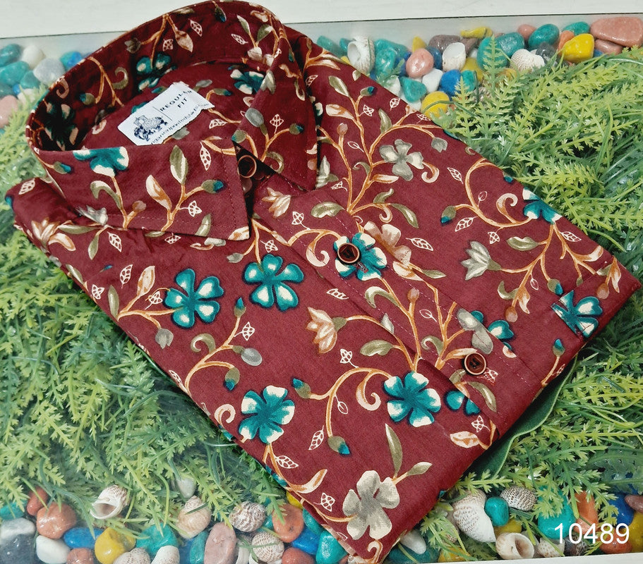 Cosmos Maroon Print – Somnath Enterprises